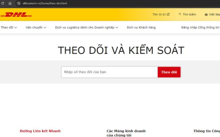 Tra Cứu Vận Đơn DHL | Vận Tải TRỌNG TẤN