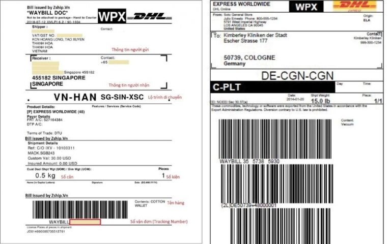 Tra Cứu Vận Đơn DHL | Vận Tải TRỌNG TẤN